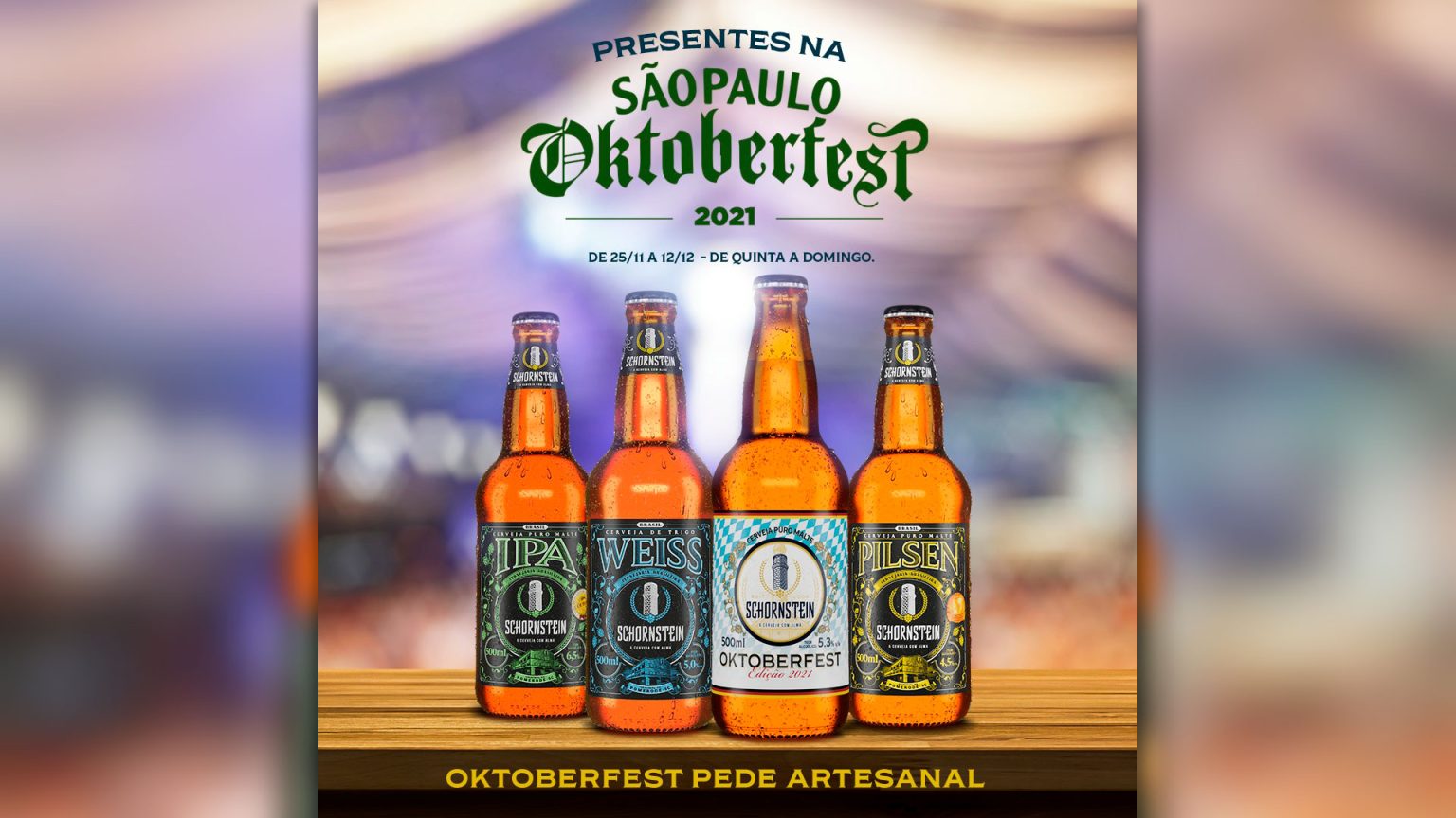 Schornstein, de Pomerode, é uma das cervejas oficiais da Oktoberfest de ...